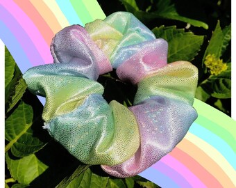 Rainbow Scrunchie - Etsy