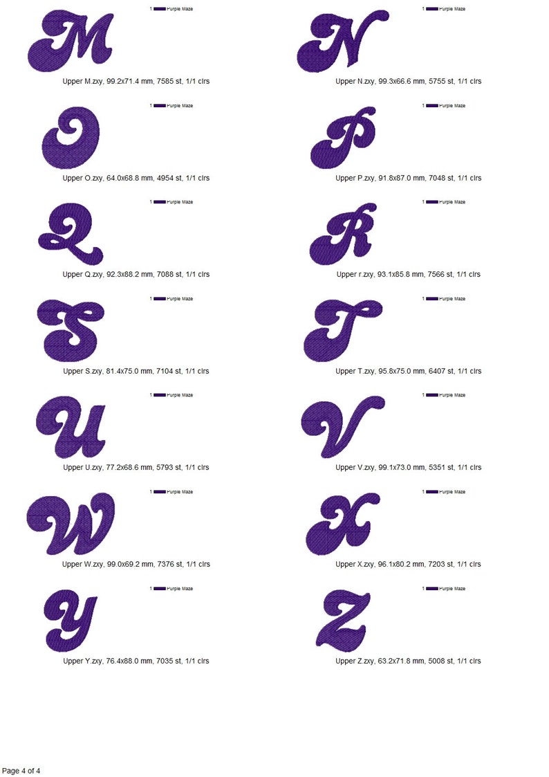 Retro Bubble Embroidery Font Machine Embroidery Fonts 3 - Etsy Australia