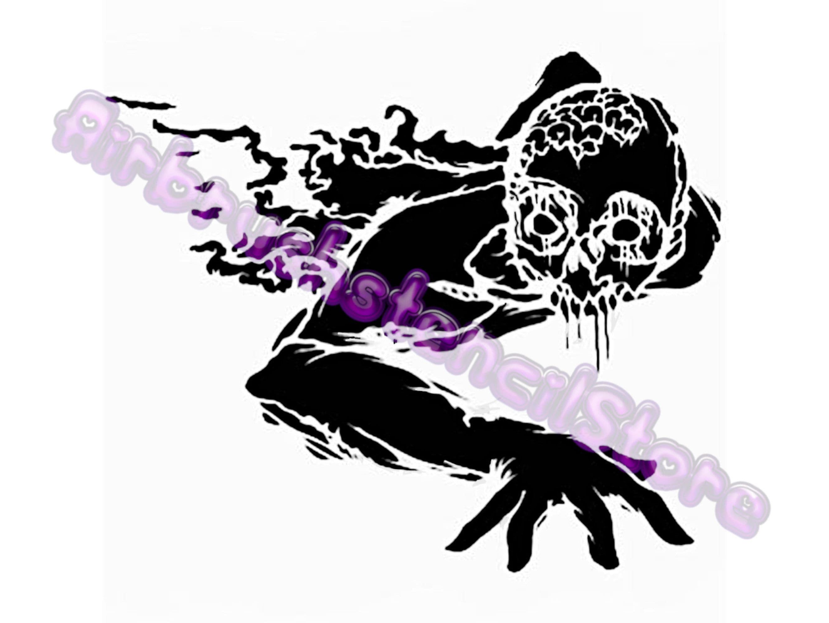 Airbrush Zombie Stencils