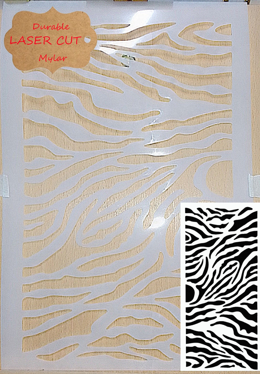 Zebra Stripes Stencil Airbrush Art Stencil Artists Zebra Stripes ...