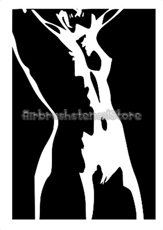 Nude Female Stencil Airbrush Art Stencil Available in 2 Sizes | Etsy