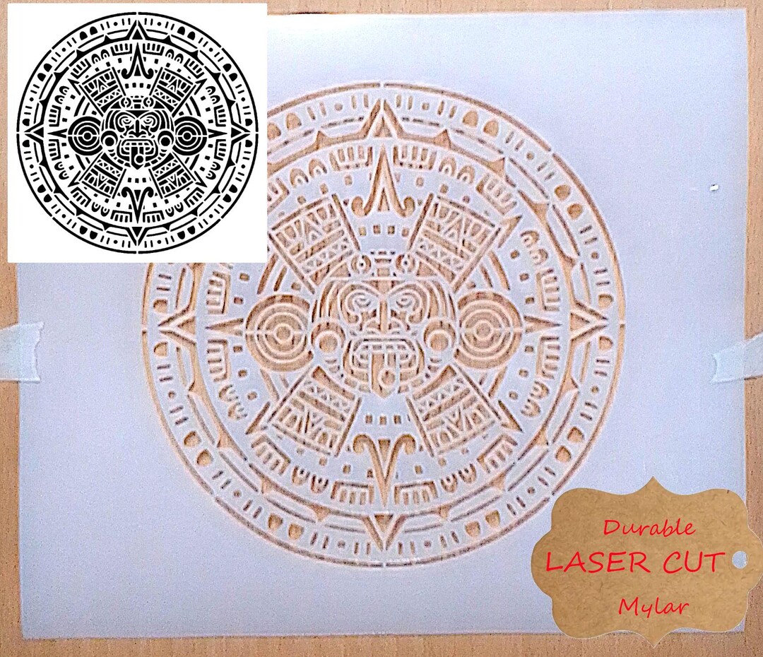 Mayan Calendar Stencil Airbrush Stencil Artists Mayan Calendar Template ...