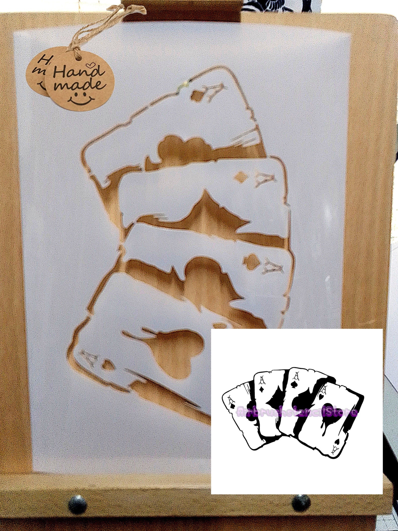Playing Cards Stencil Airbrush Art Stencil Artists Playing Cards ...