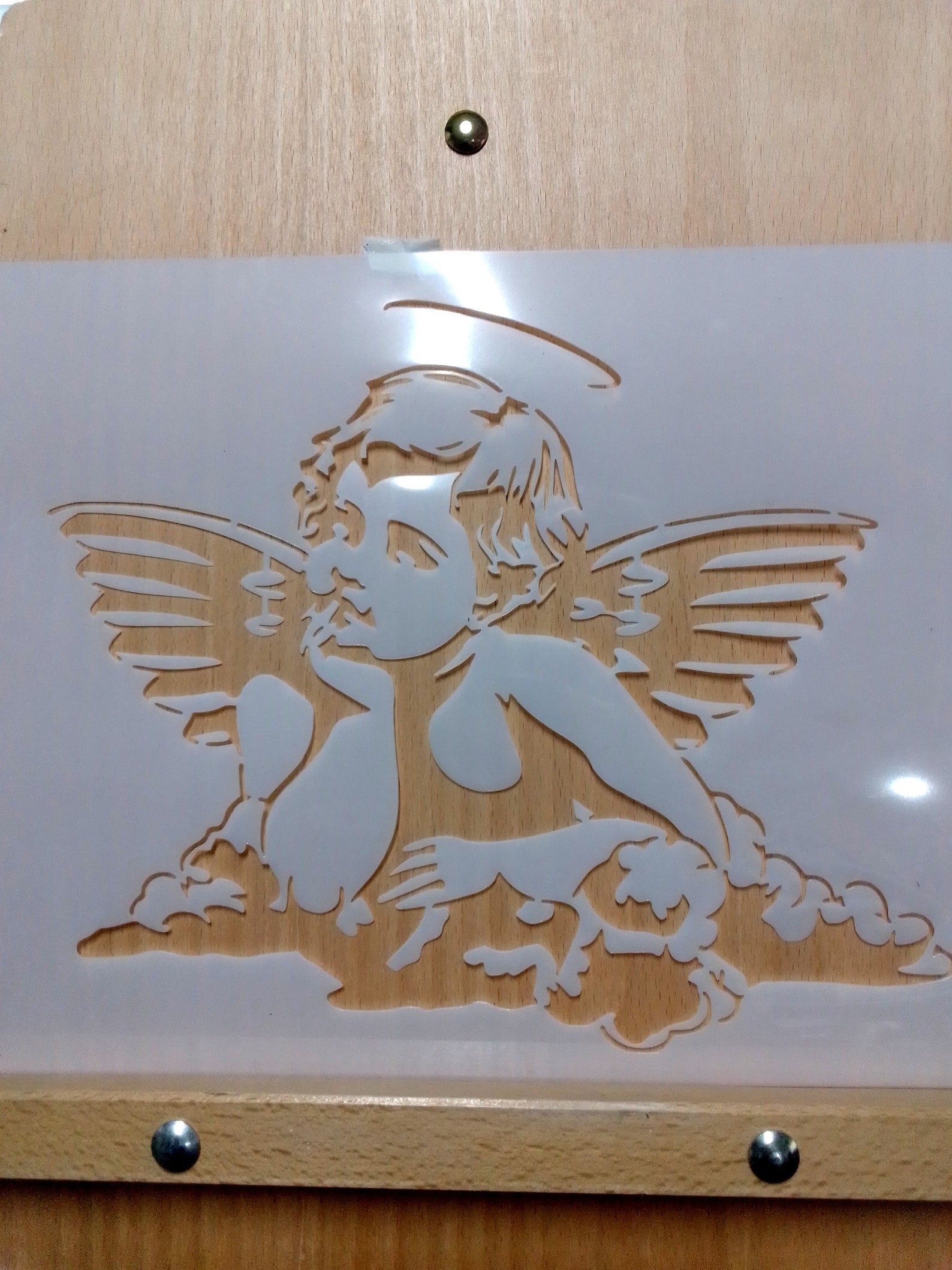 Cherub Stencil Airbrush Art Stencil Artists Cherub Template Available ...