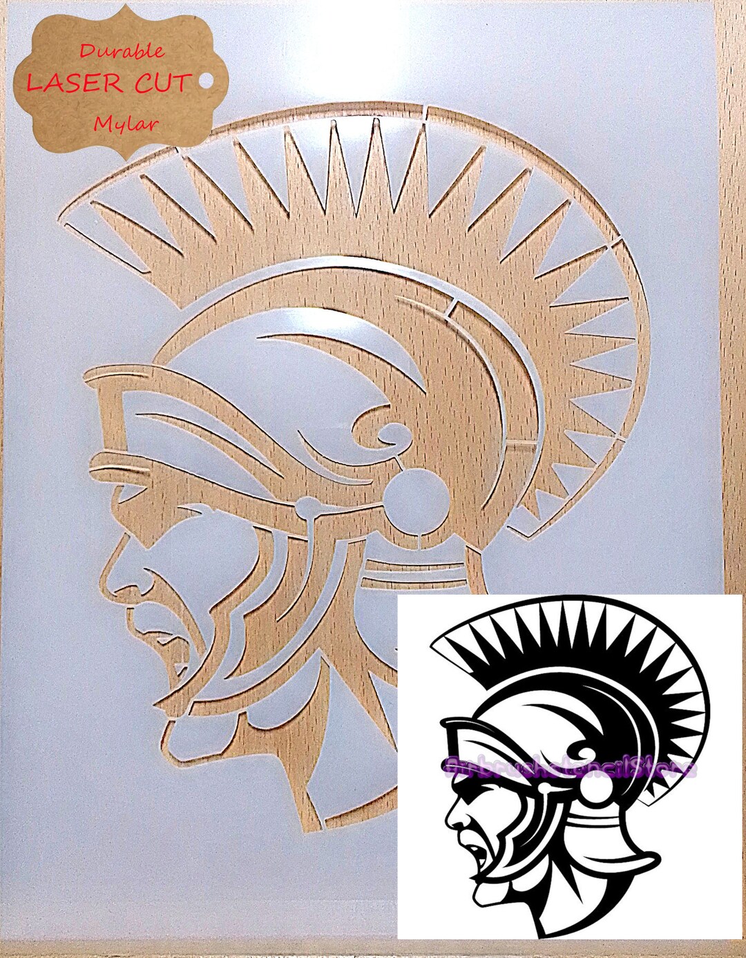 Roman Stencil Airbrush Art Stencil Artists Roman Template Available in ...