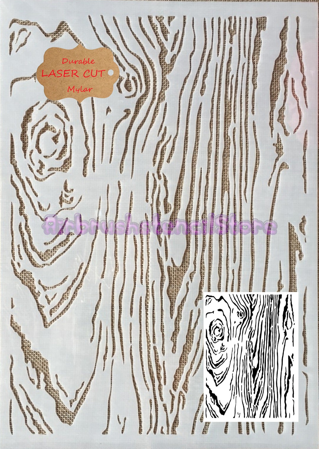 Woodgrain Stencil Airbrush Art Stencil Artists Woodgrain Background ...