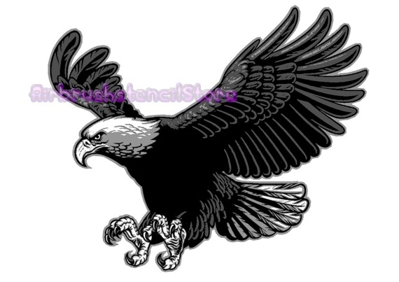 Eagle Airbrush Stencil