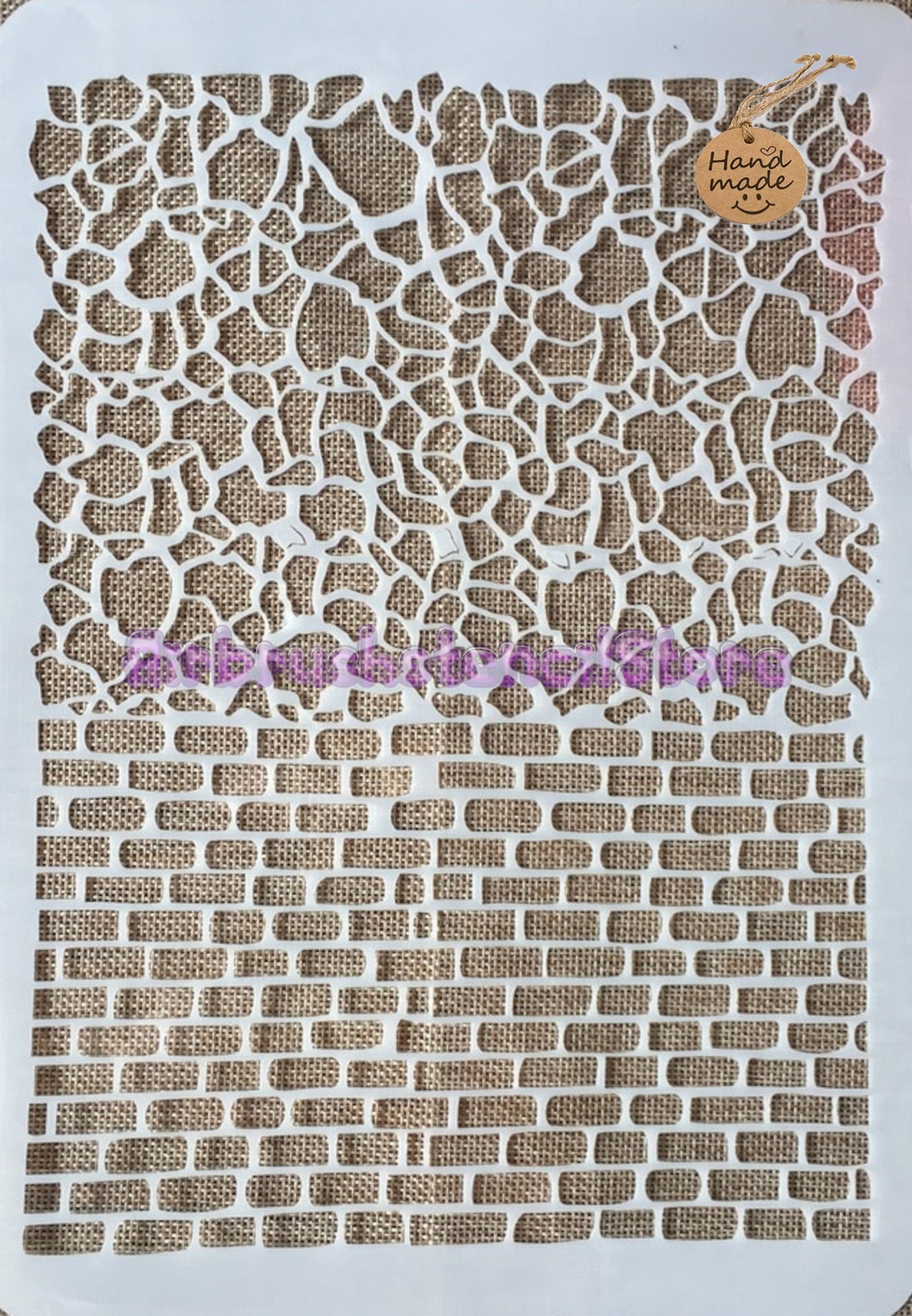 Stonework Stencil Airbrush Art Stencil Artists Stonework Template Mylar ...