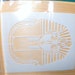 Egyptian Stencil King Tutankhamun Airbrush Art Stencil Artist King Tut ...