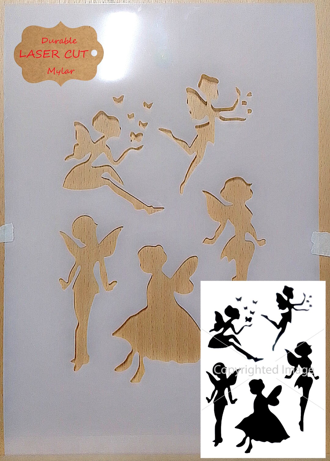 Fairies Stencil Airbrush Art Stencil Artists Fairies Template Available ...