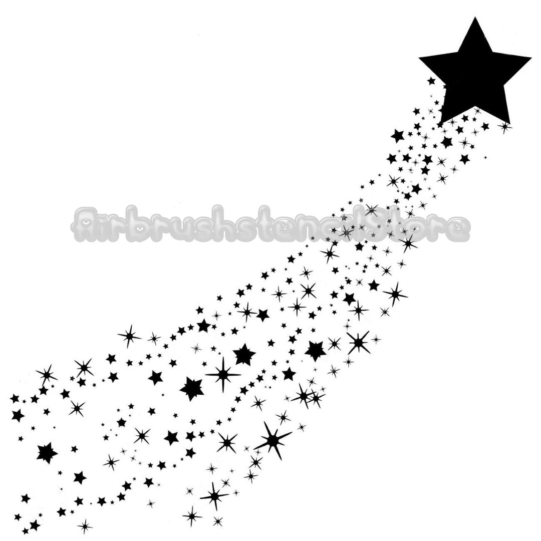 Stars Airbrush Art Stencil Available in 2 Sizes Mylar Ships - Etsy