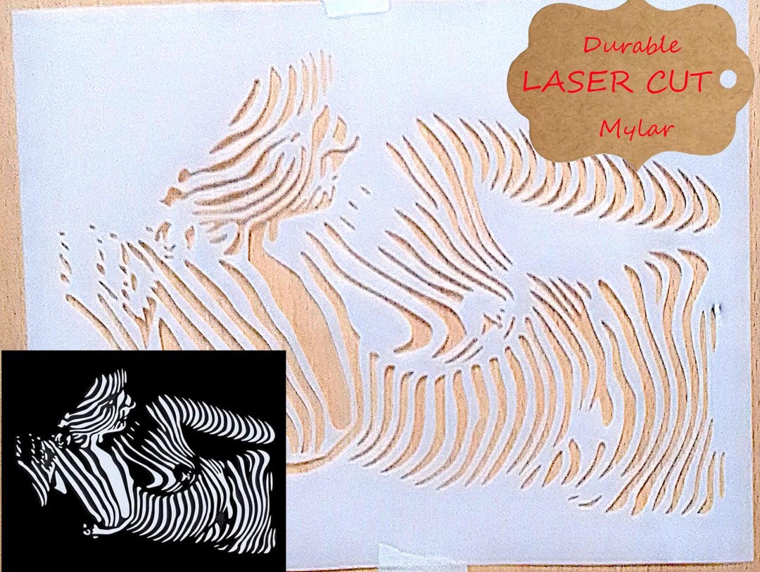 Female Stripes B Stencil Airbrush Stencil Artists Nude Template Mylar ...