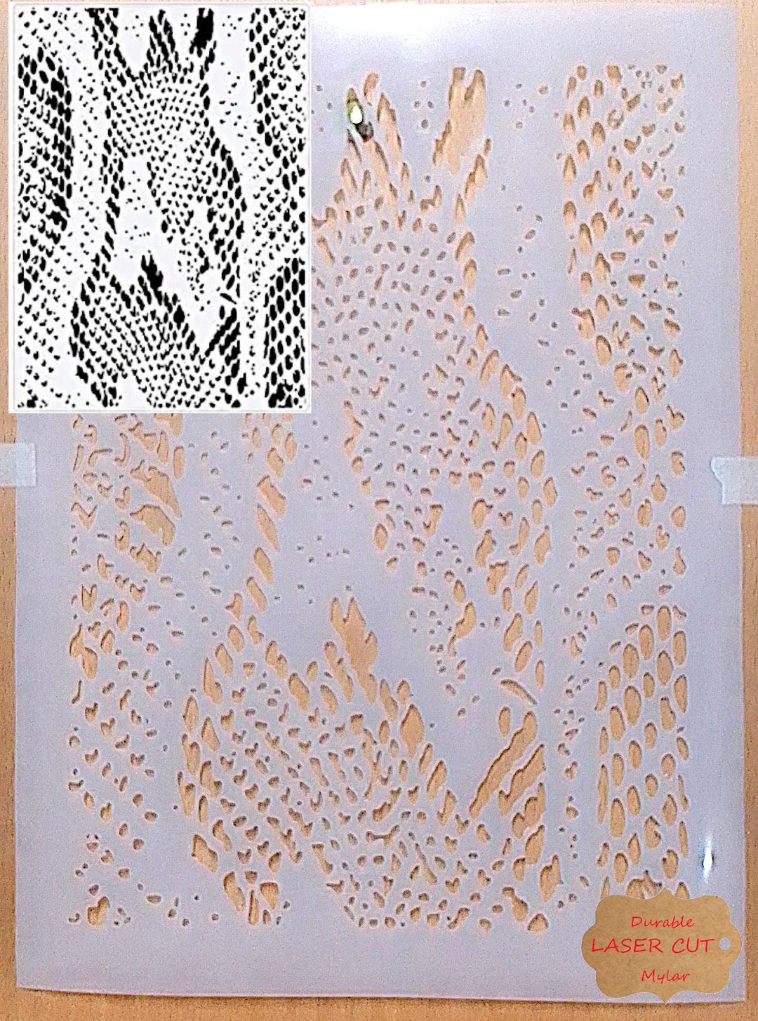 Snake Skin Stencil Airbrush Art Stencil Artists Snake Skin Template ...