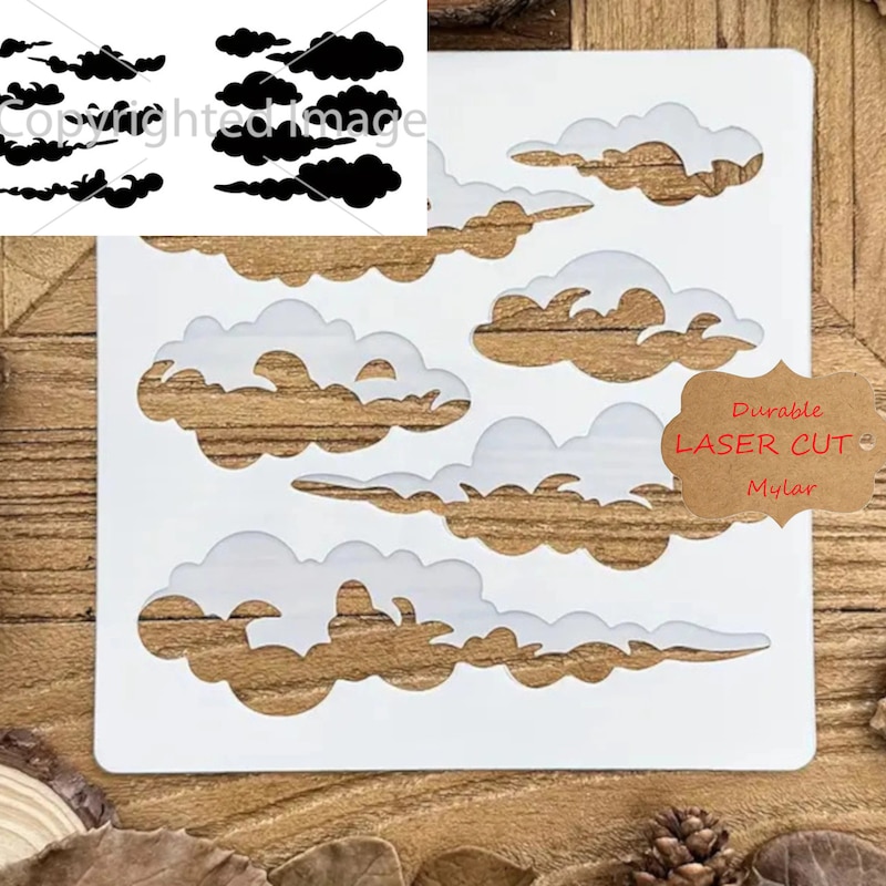 Cloud Wall Stencil - Etsy