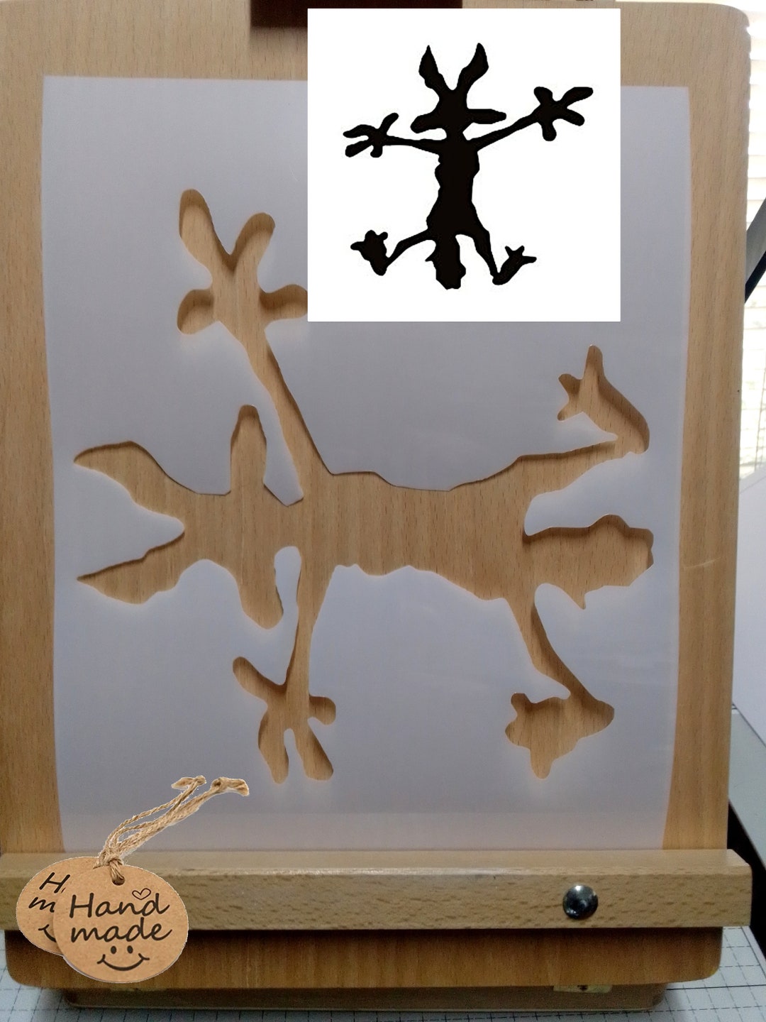 Coyote Splat Airbrush Art Stencil Available in 3 Sizes Mylar Ships ...