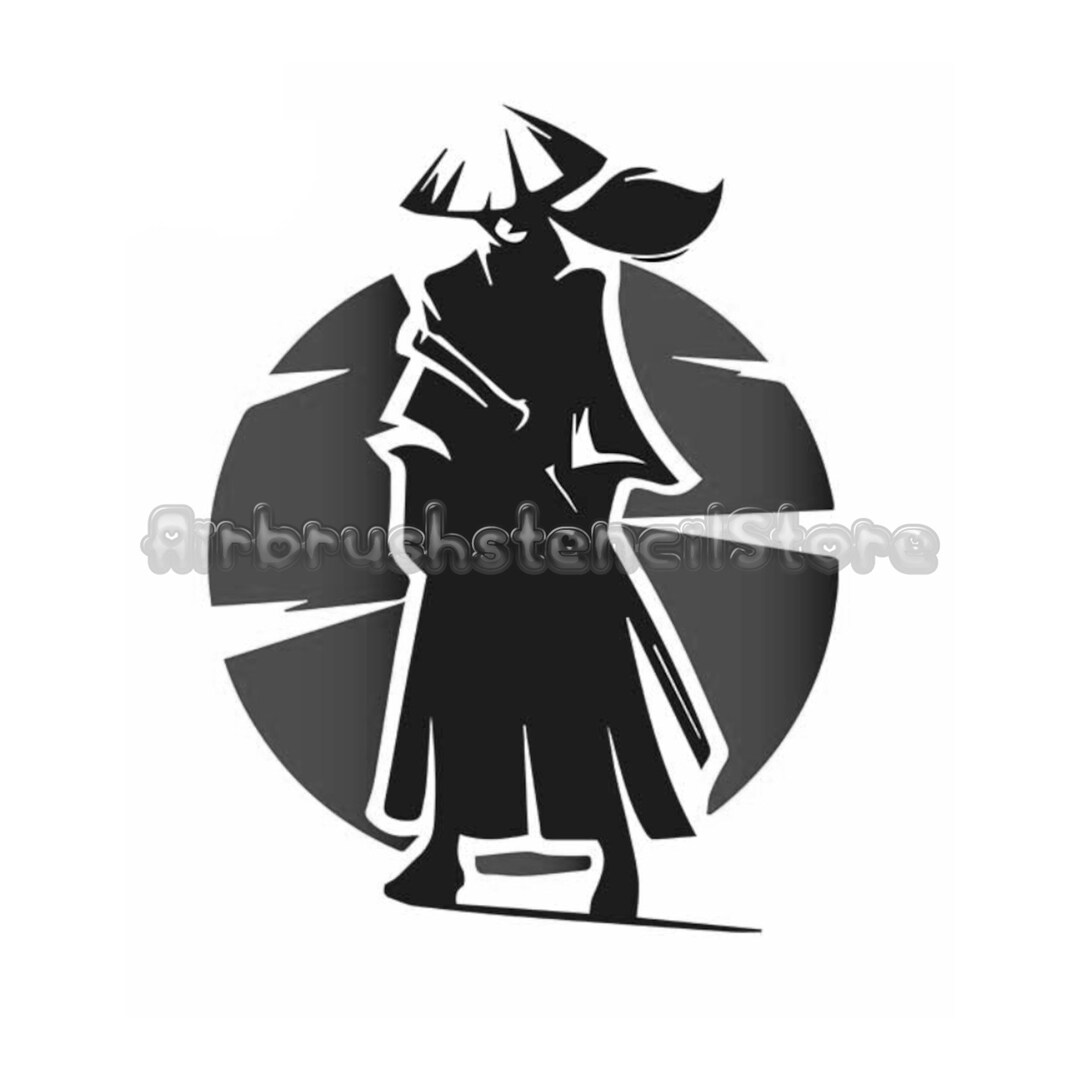 Samurai B Airbrush Art Stencil Available in 2 Sizes Mylar Ships ...
