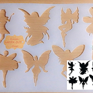 Fairies Stencil Airbrush Art Stencil Artists Fairies Template Available ...