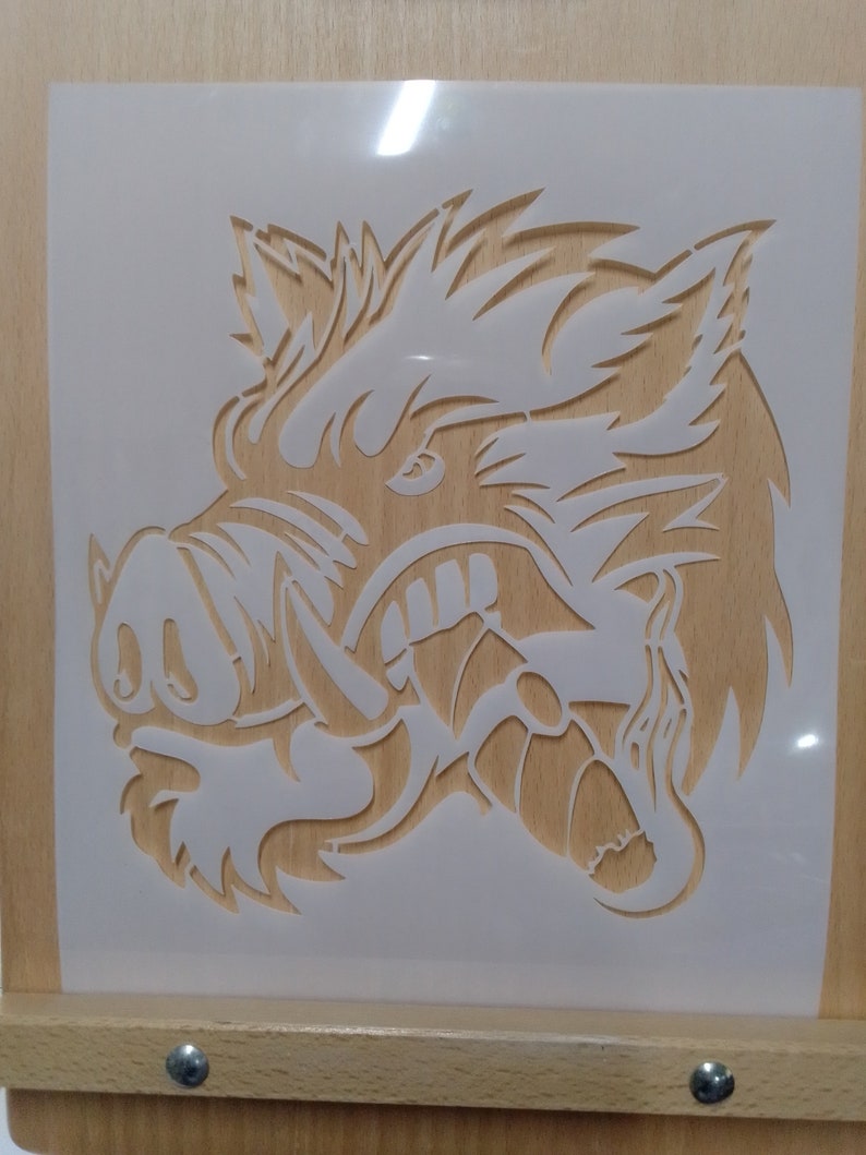 Wild Hog Stencil Airbrush Art Stencil Artists Wild Hog Template ...