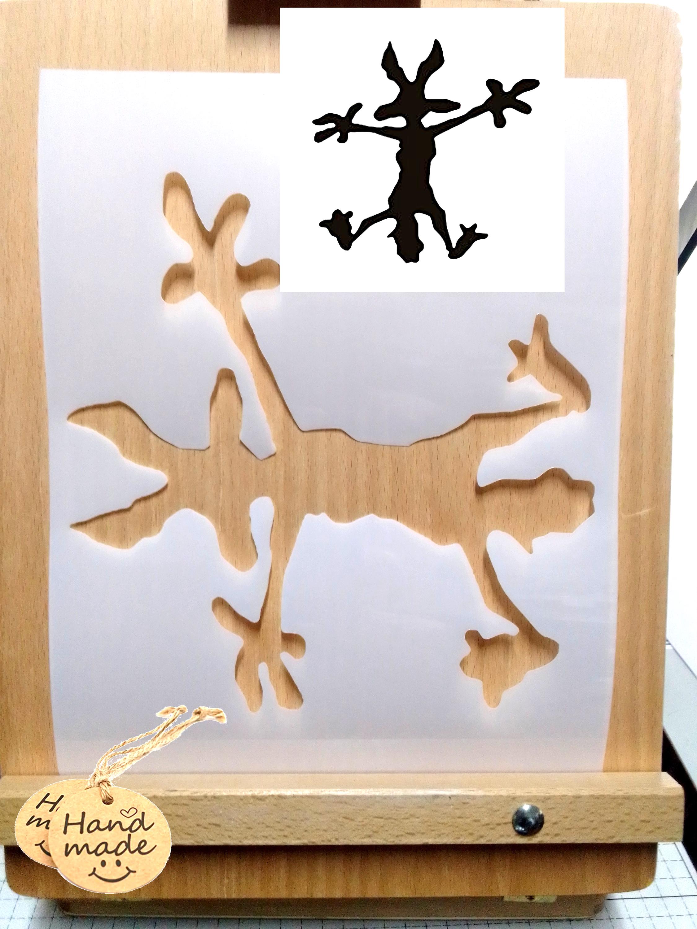 Coyote Splat Stencil Airbrush Art Stencil Available Artists Coyote ...