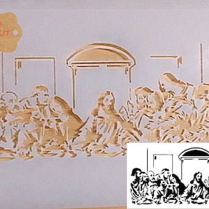 The Last Supper Airbrush Stencil 300 Micron Ships Worldwide. - Etsy