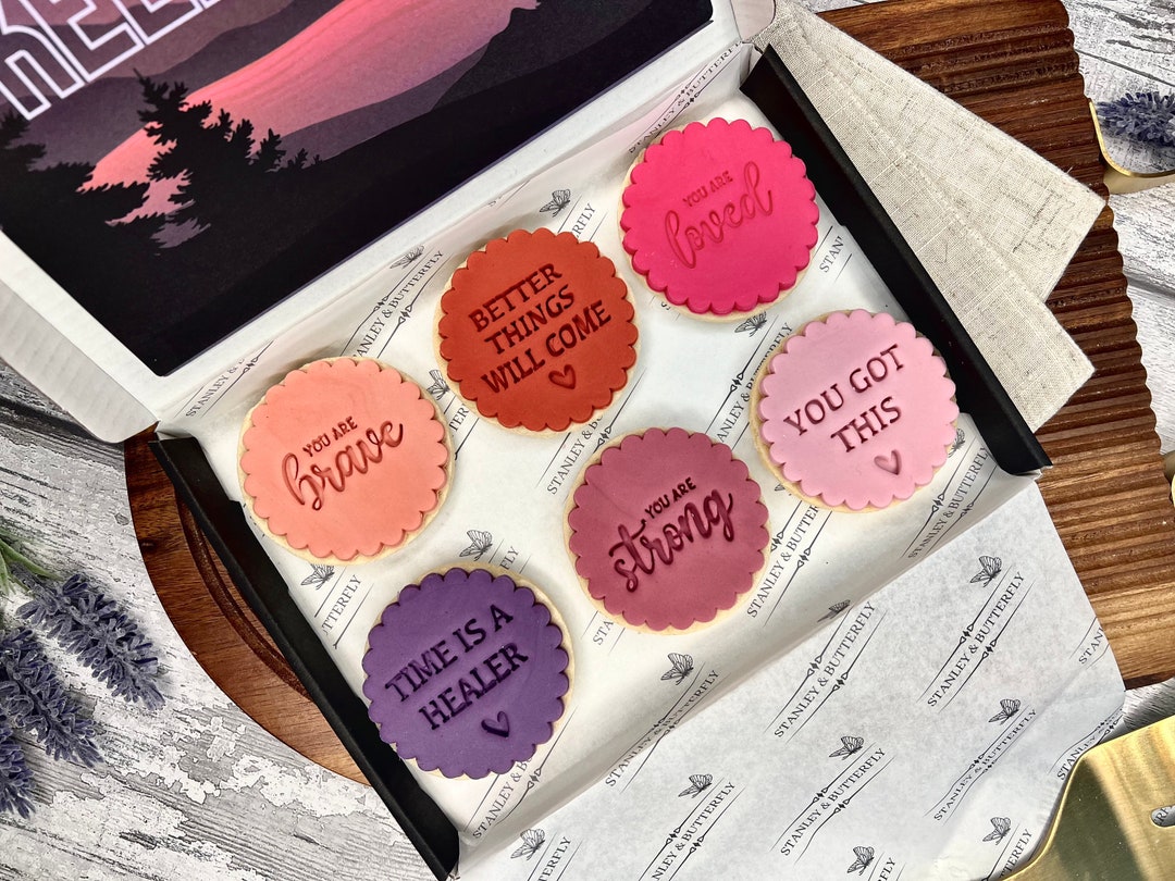 Bespoke Personalised Break up Biscuits in Gift Box | Cookies ...