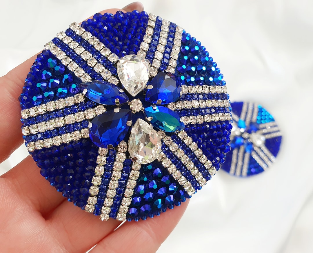 Nipple Pasties Blue Pasties for Nipple Rave Pasties BDSM Jewelry ...