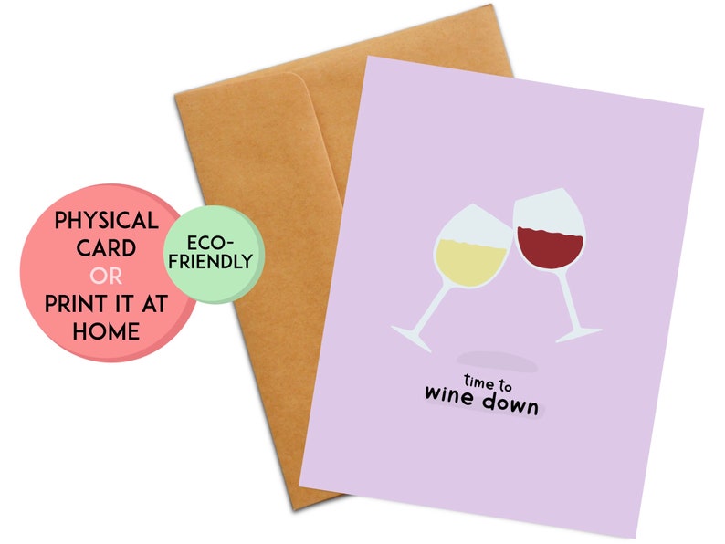 Retirement Wine Pun Card | Funny Retirement Card | Cute Retirement Card ...