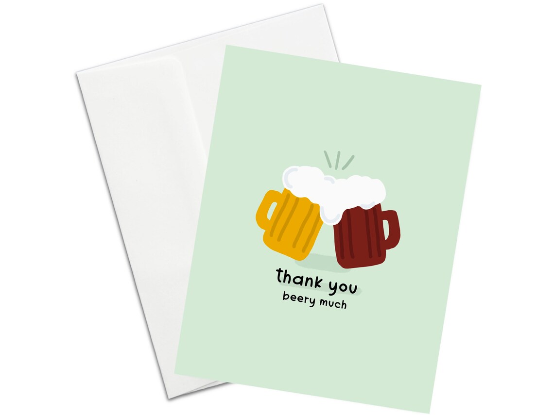 Thank You Pun Card Funny Thank You Card Thank You Card for - Etsy