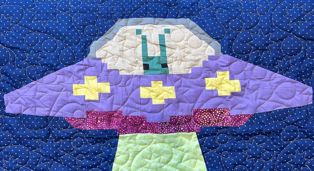 Alien Spaceship Paper Pieced Digital Pattern - Etsy