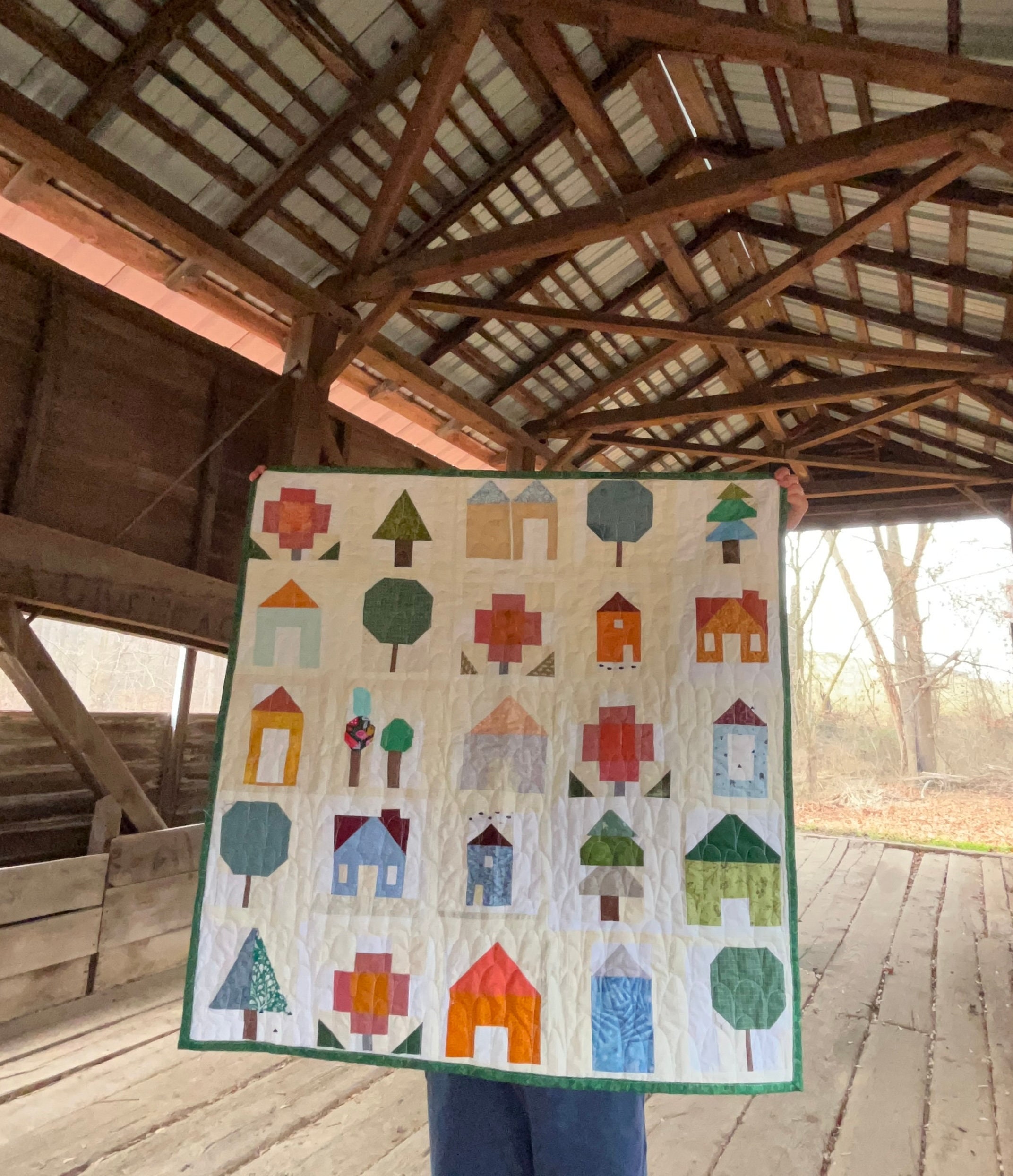 Tiny Houses Baby Quilt - Etsy