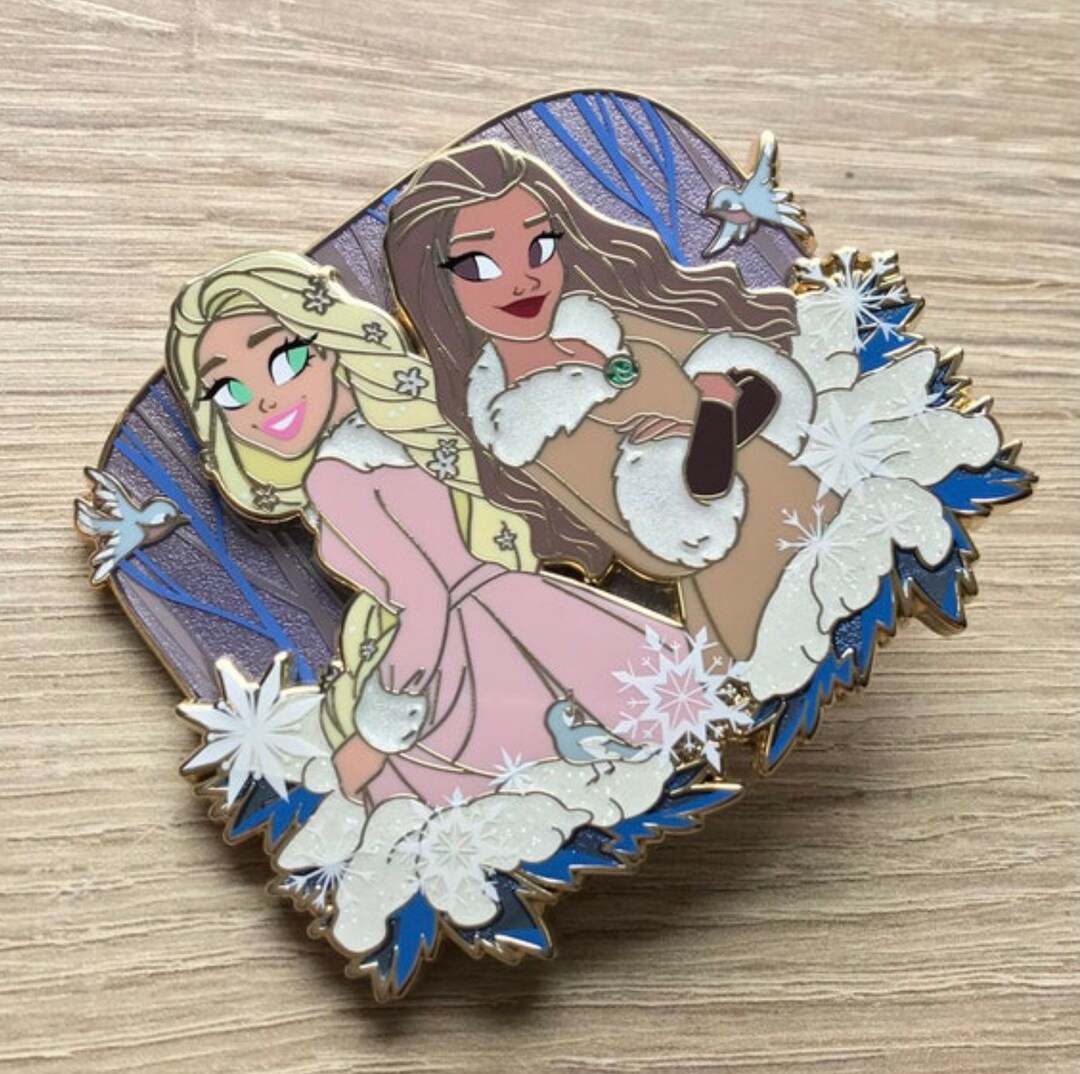 Moana Rapunzel Tangled Winter Girls Fantasy Pin LE 60 - Etsy