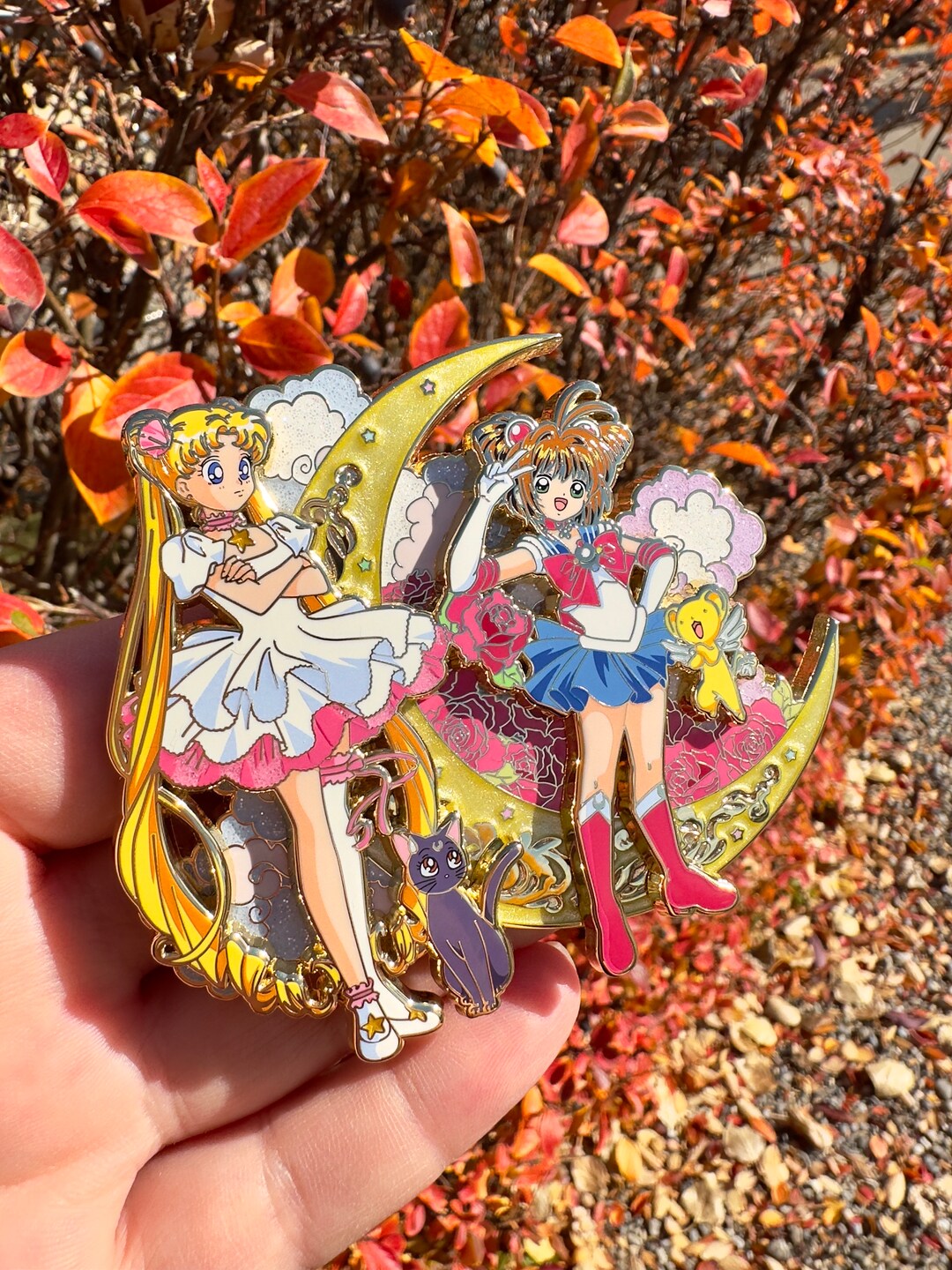 Magical Girl Sakura Mash Up Fantasy Pin Le 50 Etsy