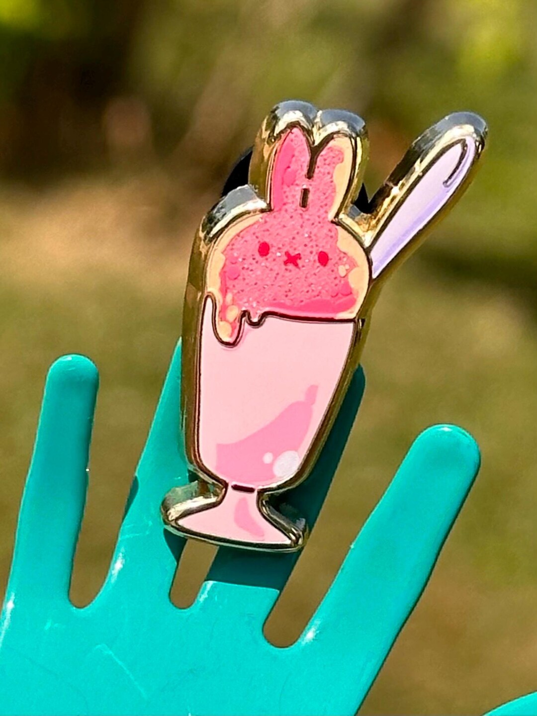 Mini Bunny Milkshake Fantasy Pin LE 100 - Etsy