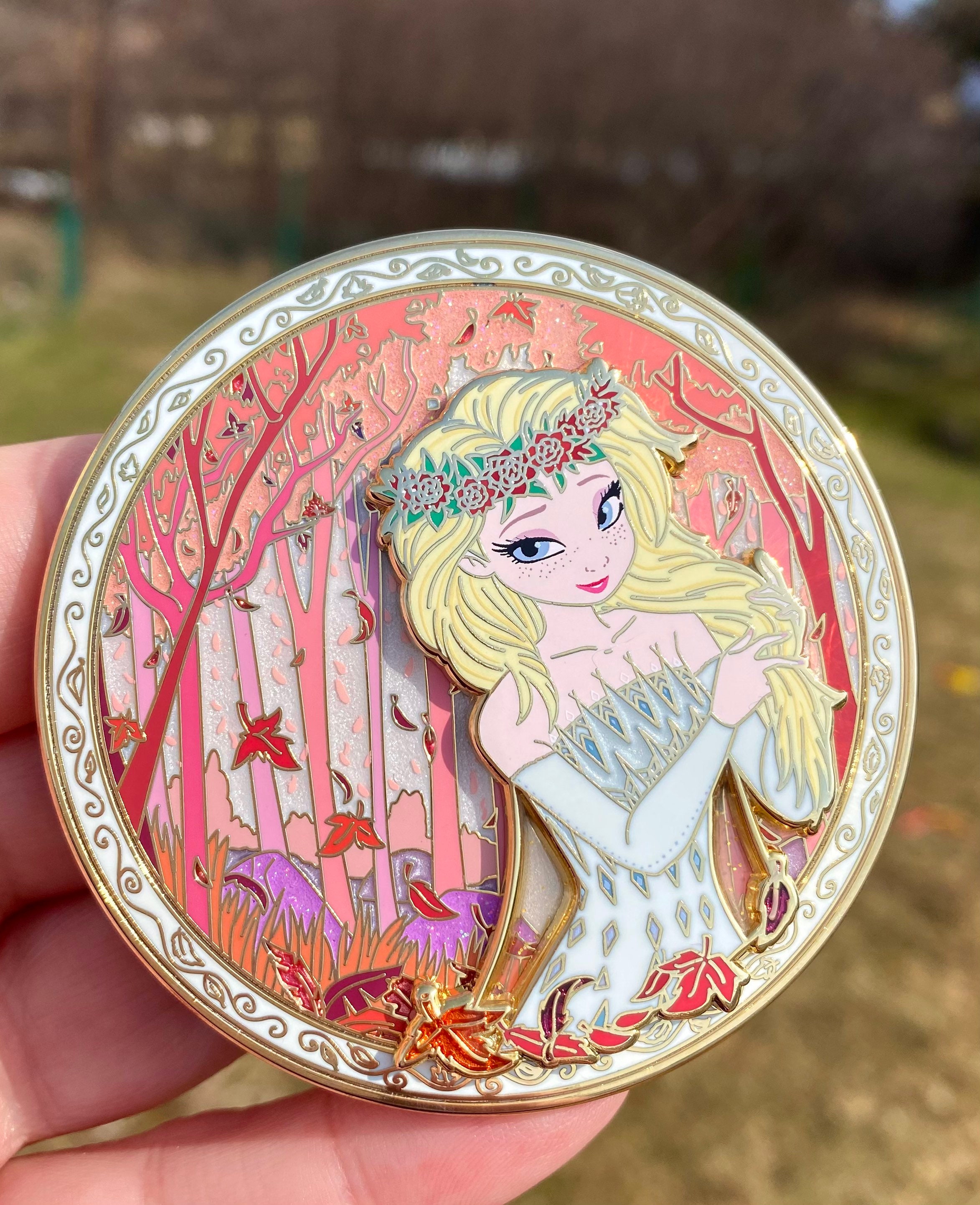 Elsa Frozen Autumn Seasons Fantasy Pin LE 60 | Etsy