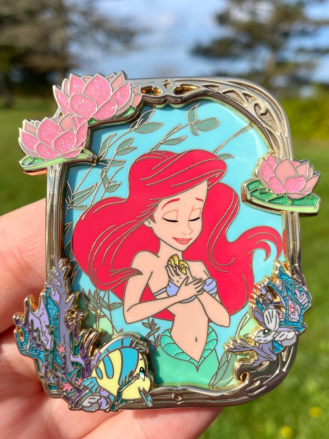 Ariel Little Mermaid Character Frame Fantasy Pin LE 50 - Etsy Canada