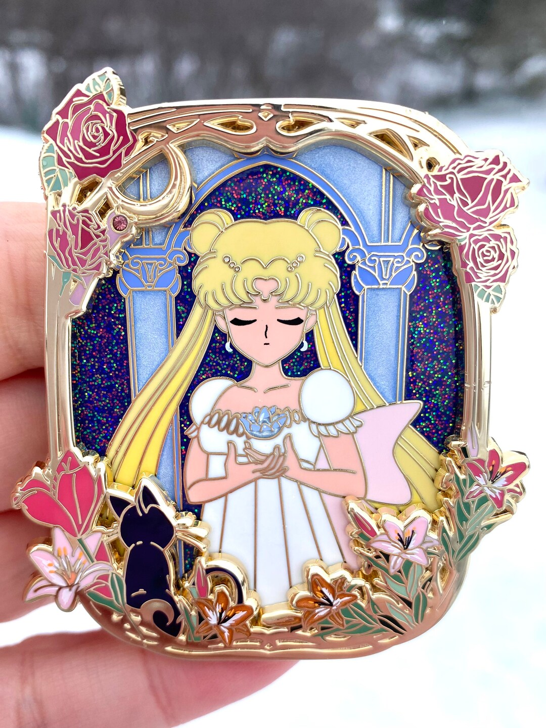 Sailor Moon Serenity Character Frame Fantasy Pin LE 50 - Etsy