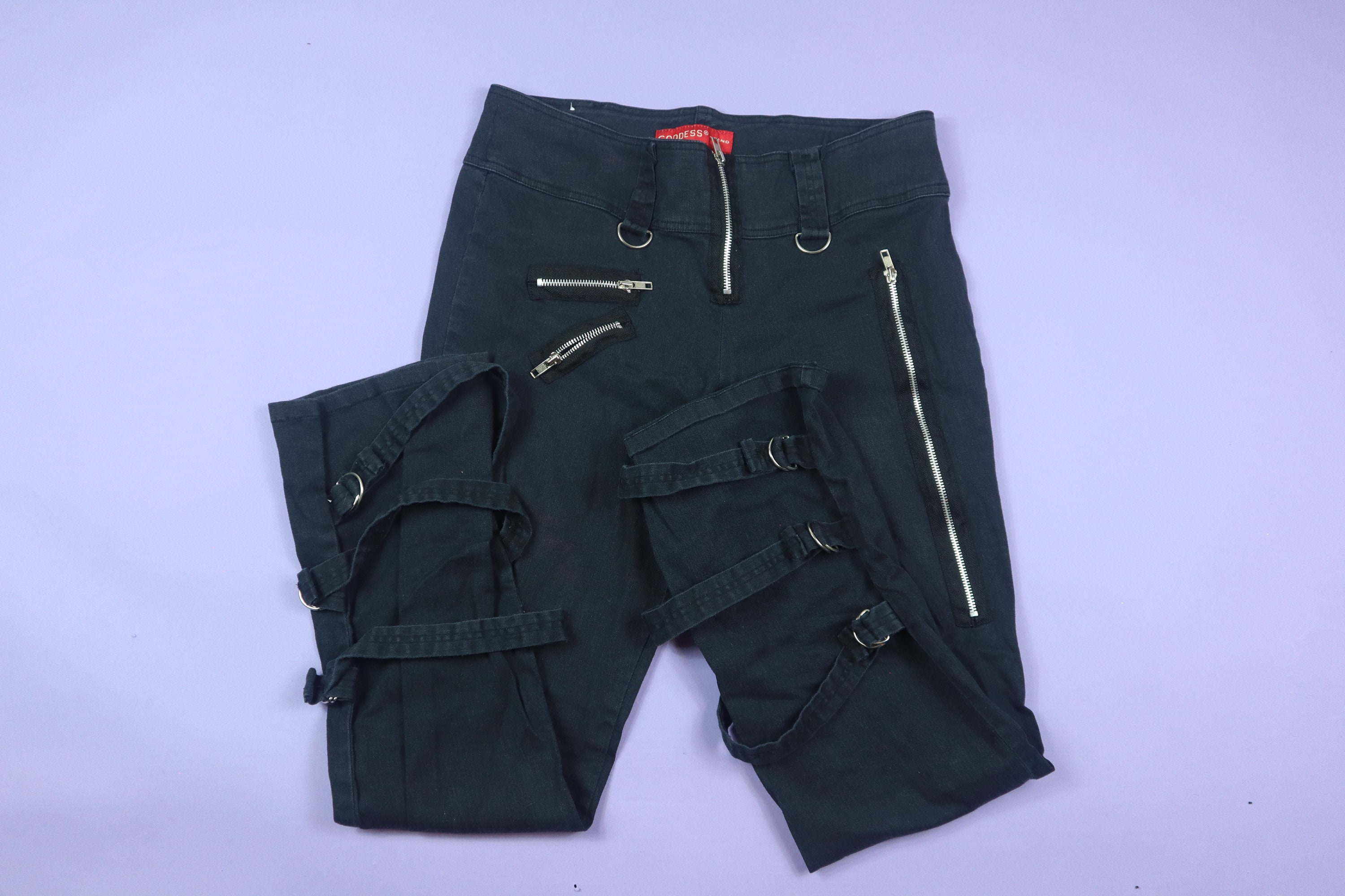 Bondage Goddess Trend Strappy Zippers Goth Tripp 1990's Y2K Vintage ...