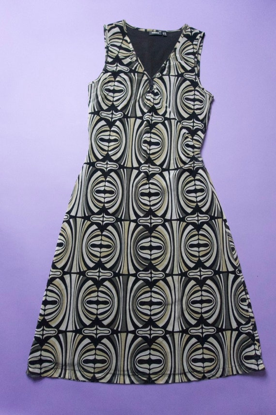 Mexx Funky Psychedelic Patterns Y2K Vintage Sleeveles… - Gem