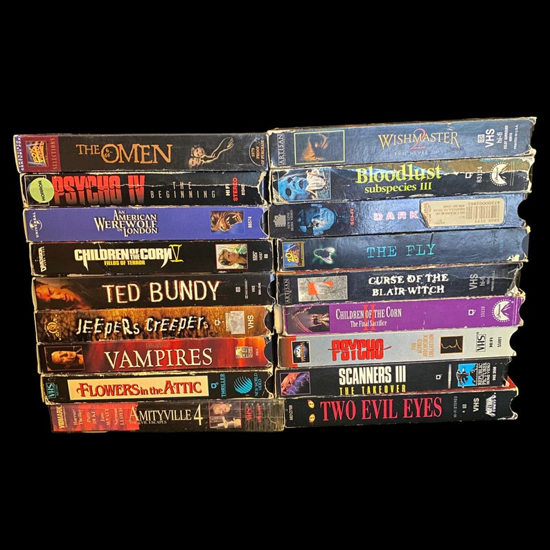 CHOOSE ONE Horror Scary Movie 1980s 1990s Vintage VHS - Etsy