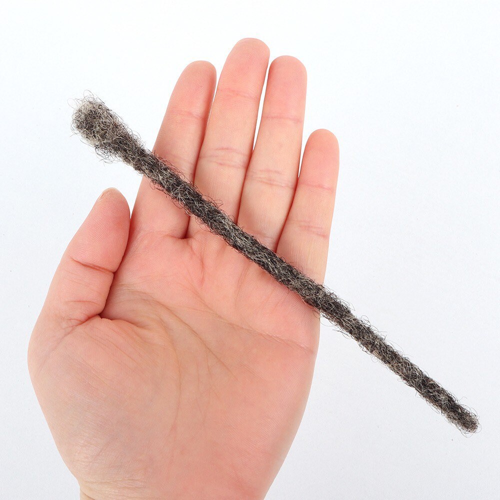 Salt and Pepper Grey dreadlocks Extensions made with human | Etsy