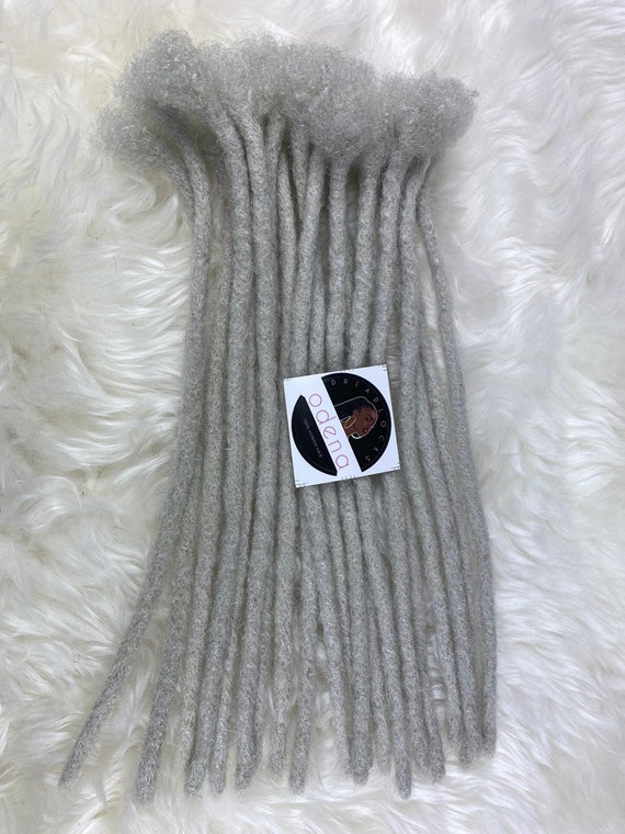Silver Grey Dreadlocks Extensions 20dreads per Bundle Human - Etsy