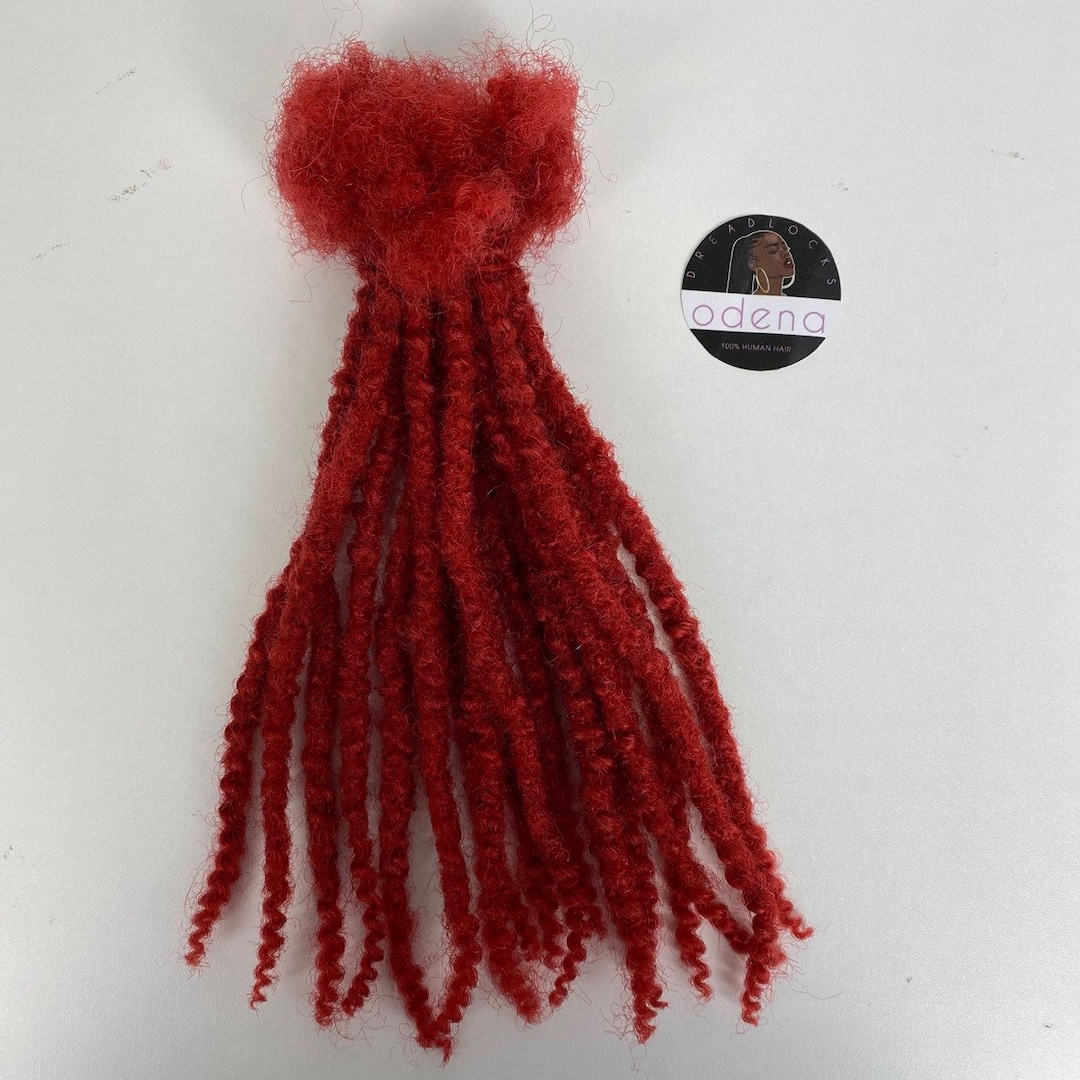 Red Textured Dreadlocks Locs Colour 1B/ 27 High Quality Loc Extension ...