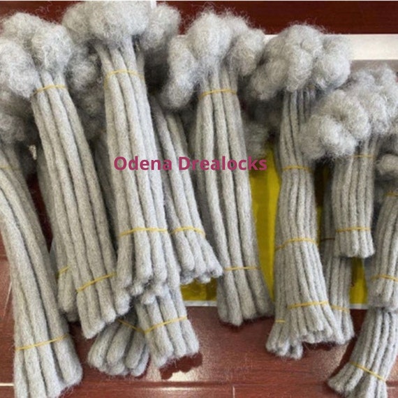 Light Grey Human Hair Dreadlocks Extensions - Etsy
