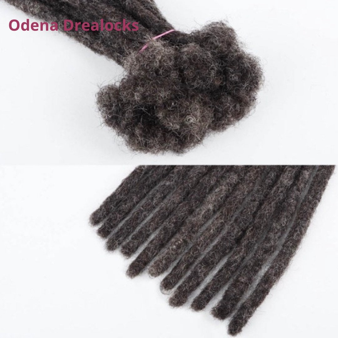 Salt and Pepper Grey Dreadlocks Extensions Made With Human Hairs ...