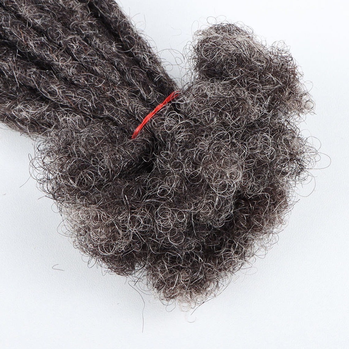 Salt and Pepper Grey Dreadlocks Extensions Made With Human - Etsy UK
