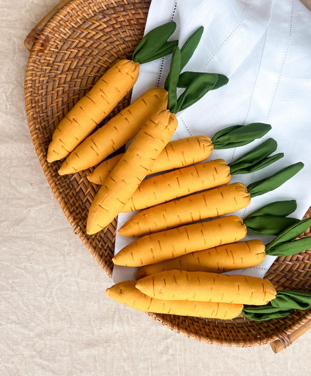 Play Pretend Plush Food: Carrots/ Garlic/ Potatoes - Etsy