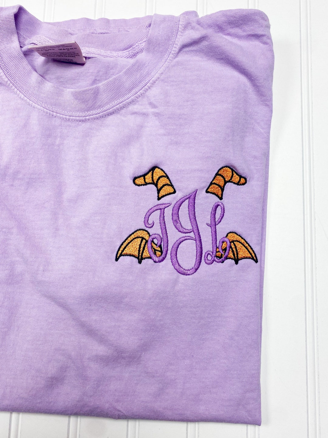 Figment Monogram Embroidered T-shirt - Etsy