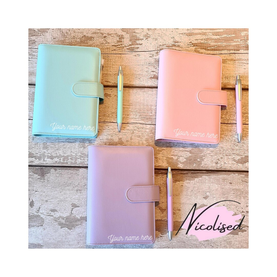 BUDGET BINDER With Matching Personalised PEN Financial Planner Saving ...