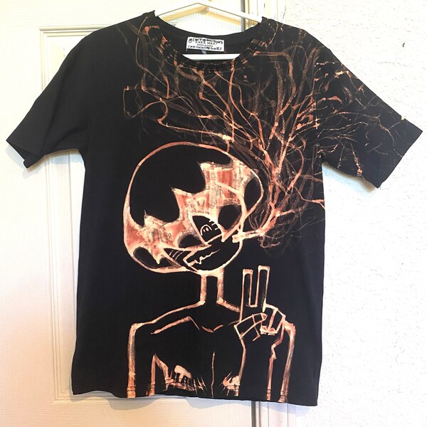 Bleach Painted Shirt - Etsy