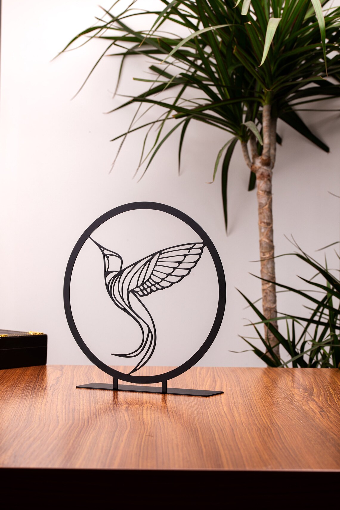 Hummingbird Circle Framed Metal Art for Desktop and Shelves - Etsy